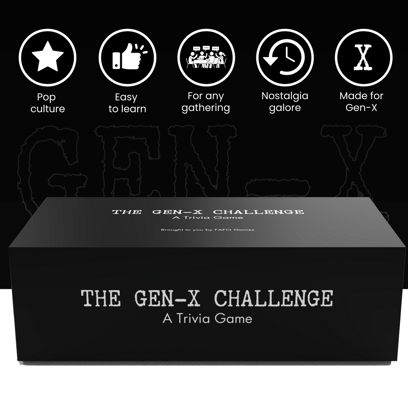 The Gen-X Challenge - A Trivia Game – FAFO Games